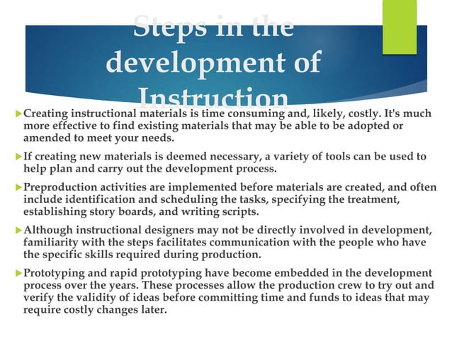 Developing Instructional Materials | PPTX