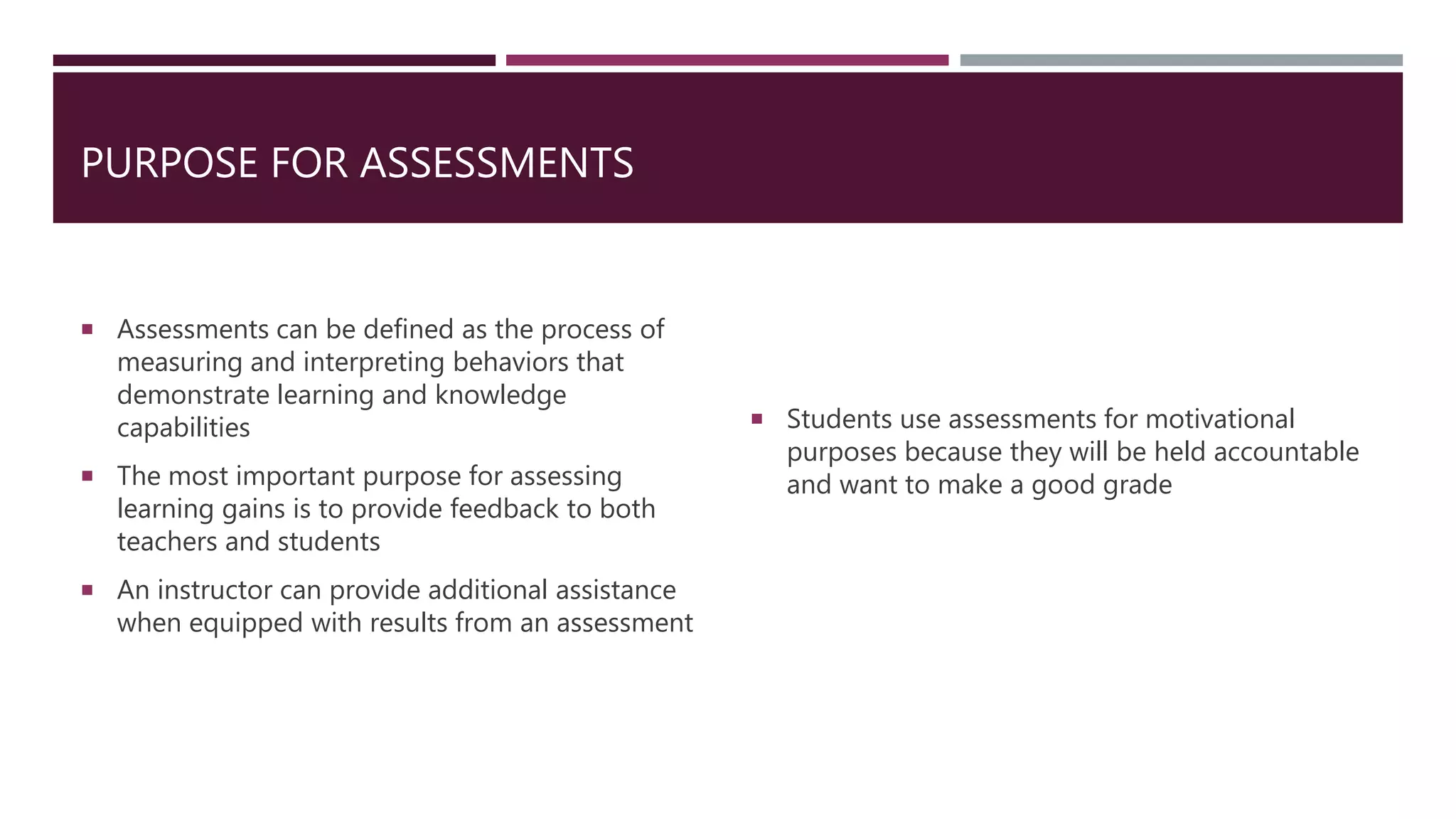Assessment for Distance Education | PPTX