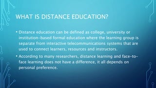 Foundations of Distance Education | PPT