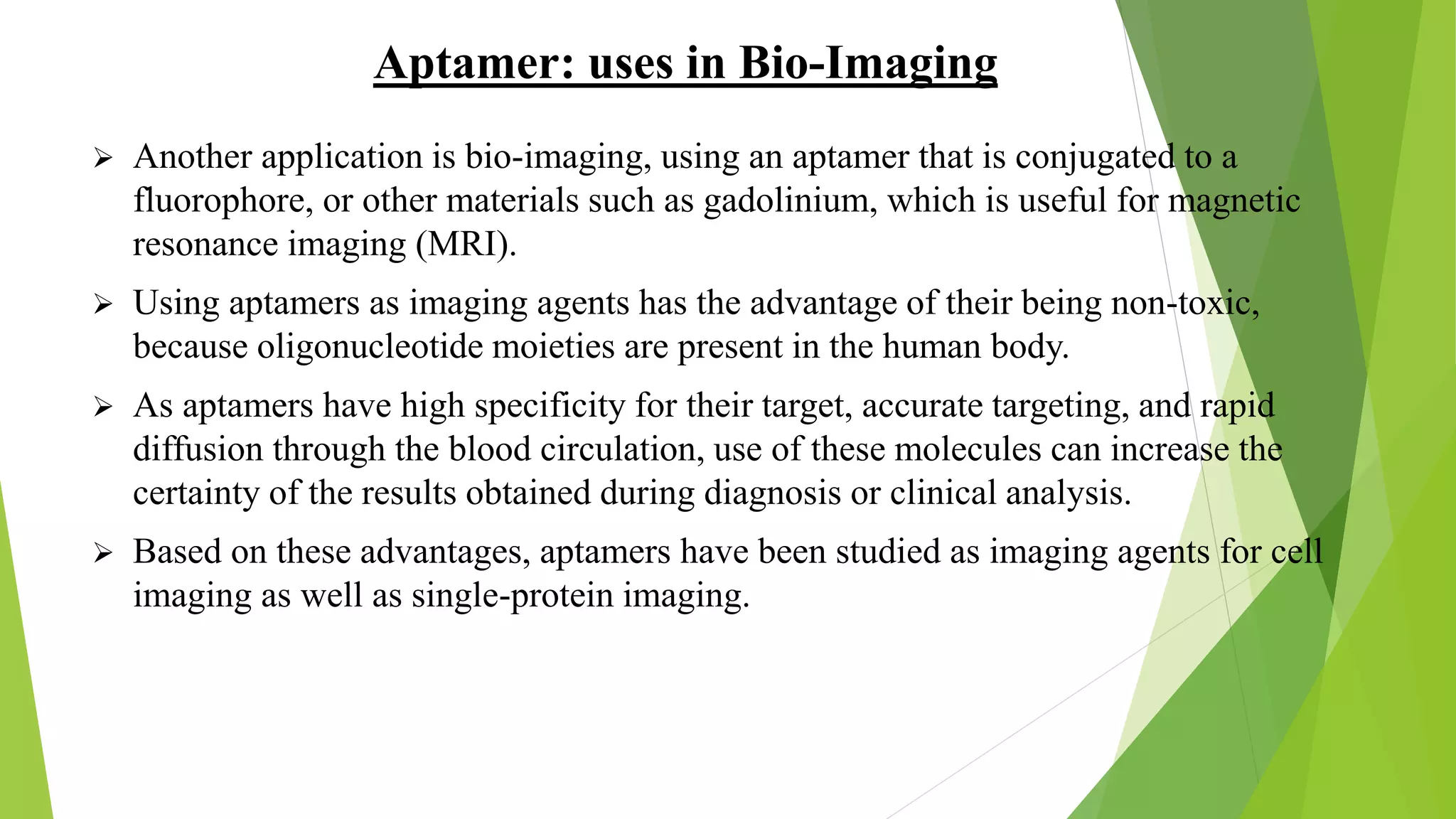 Aptamer and its applications | PPTX