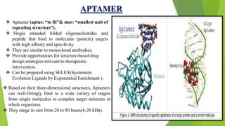 Aptamer and its applications | PPTX