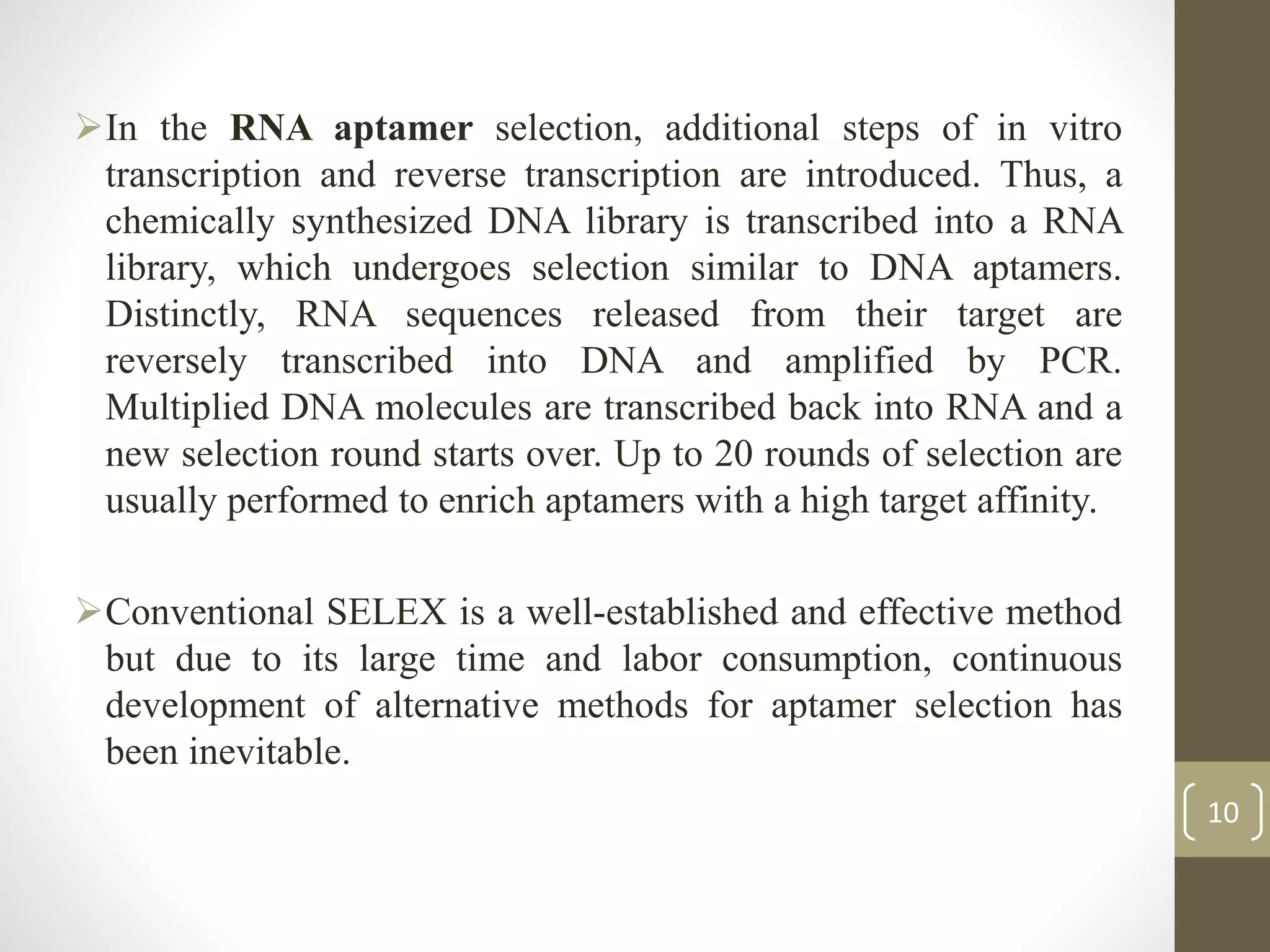 Aptamers as Drug of future | PPTX