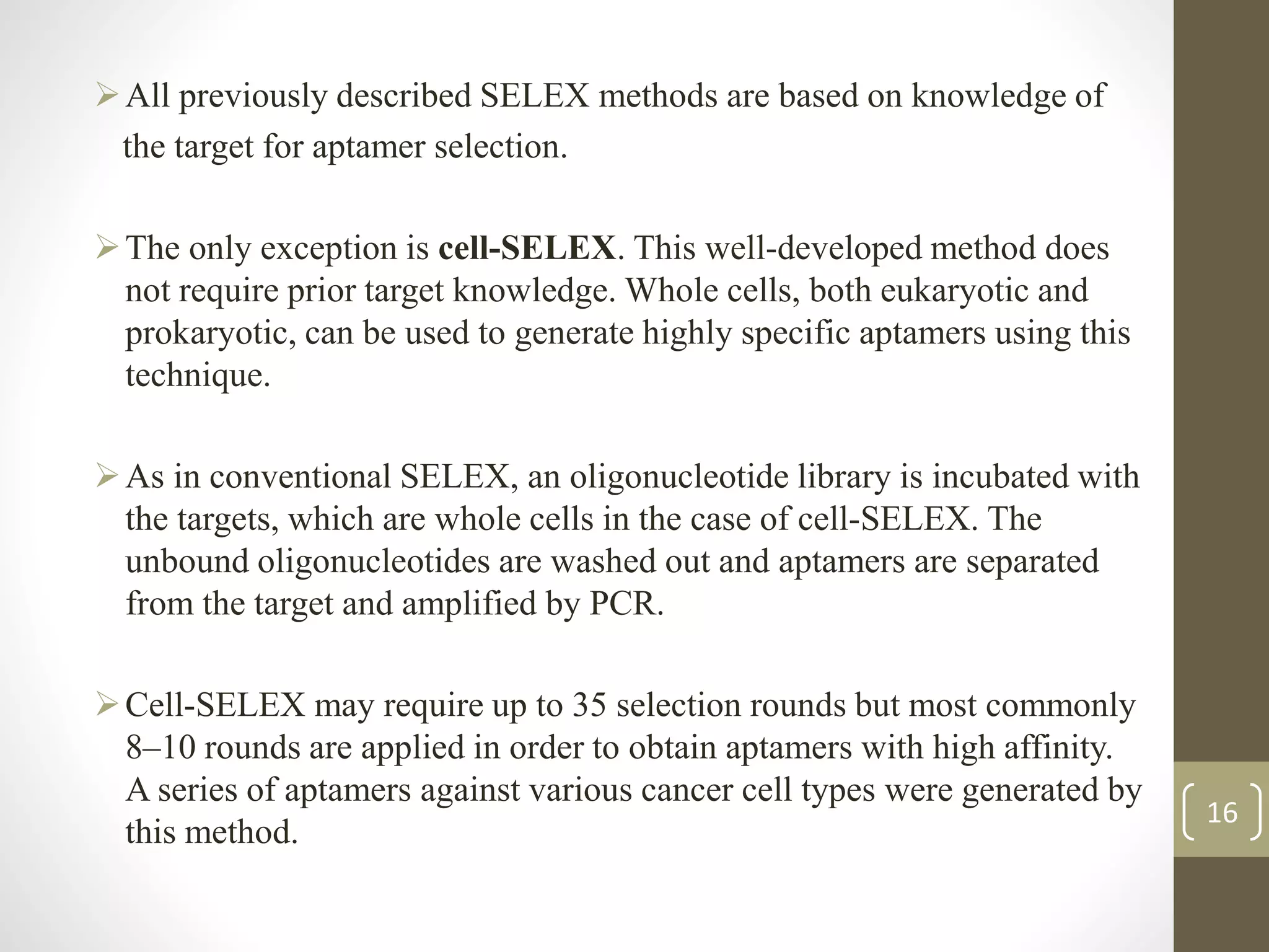 Aptamers as Drug of future | PPTX
