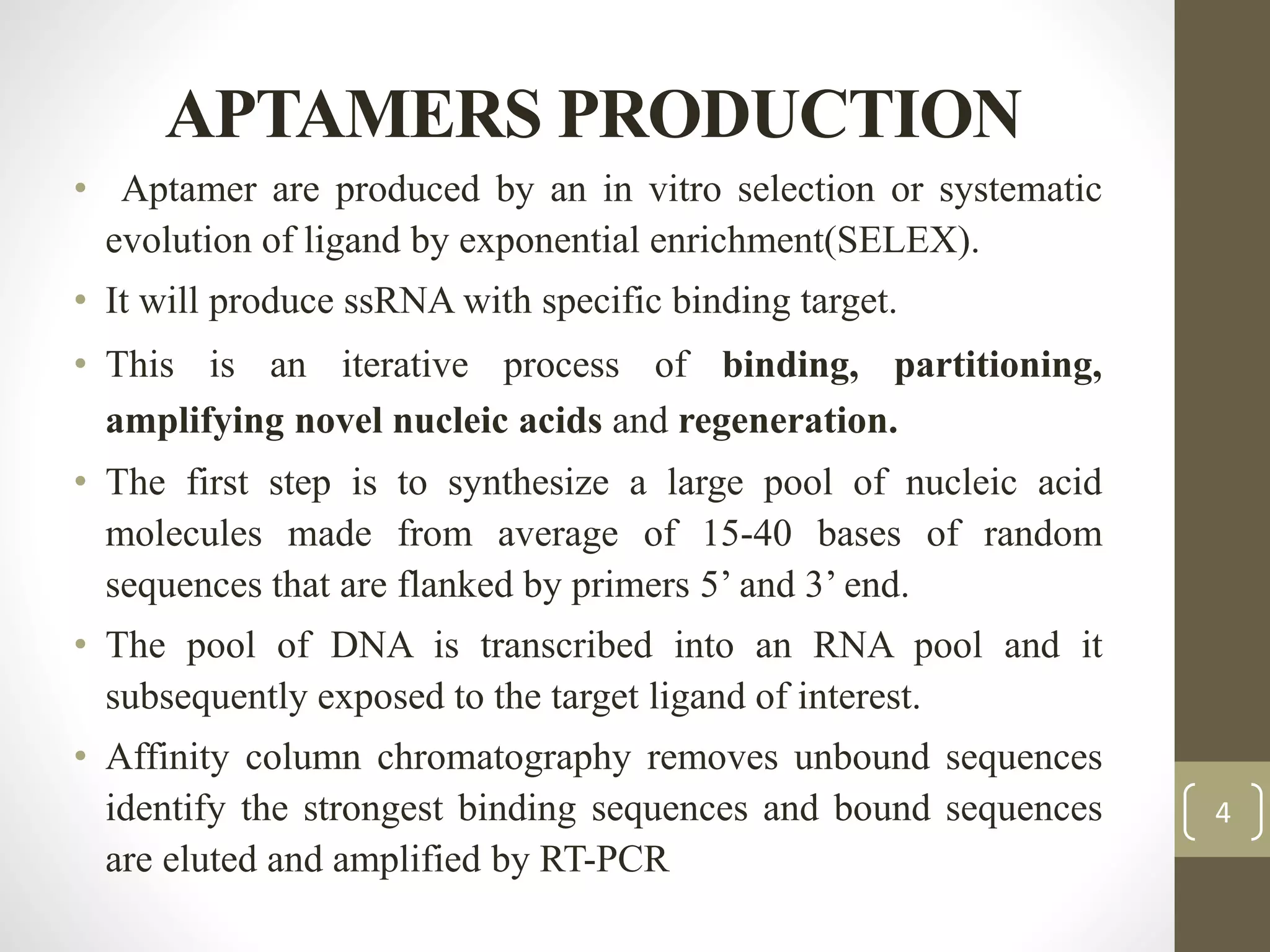 Aptamers as Drug of future | PPTX