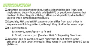 Aptamers | PPTX