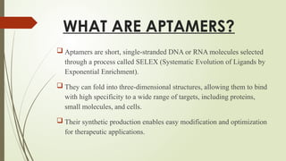 Aptamers as a drug of future presentation by Vishal kumar shaw | PPT