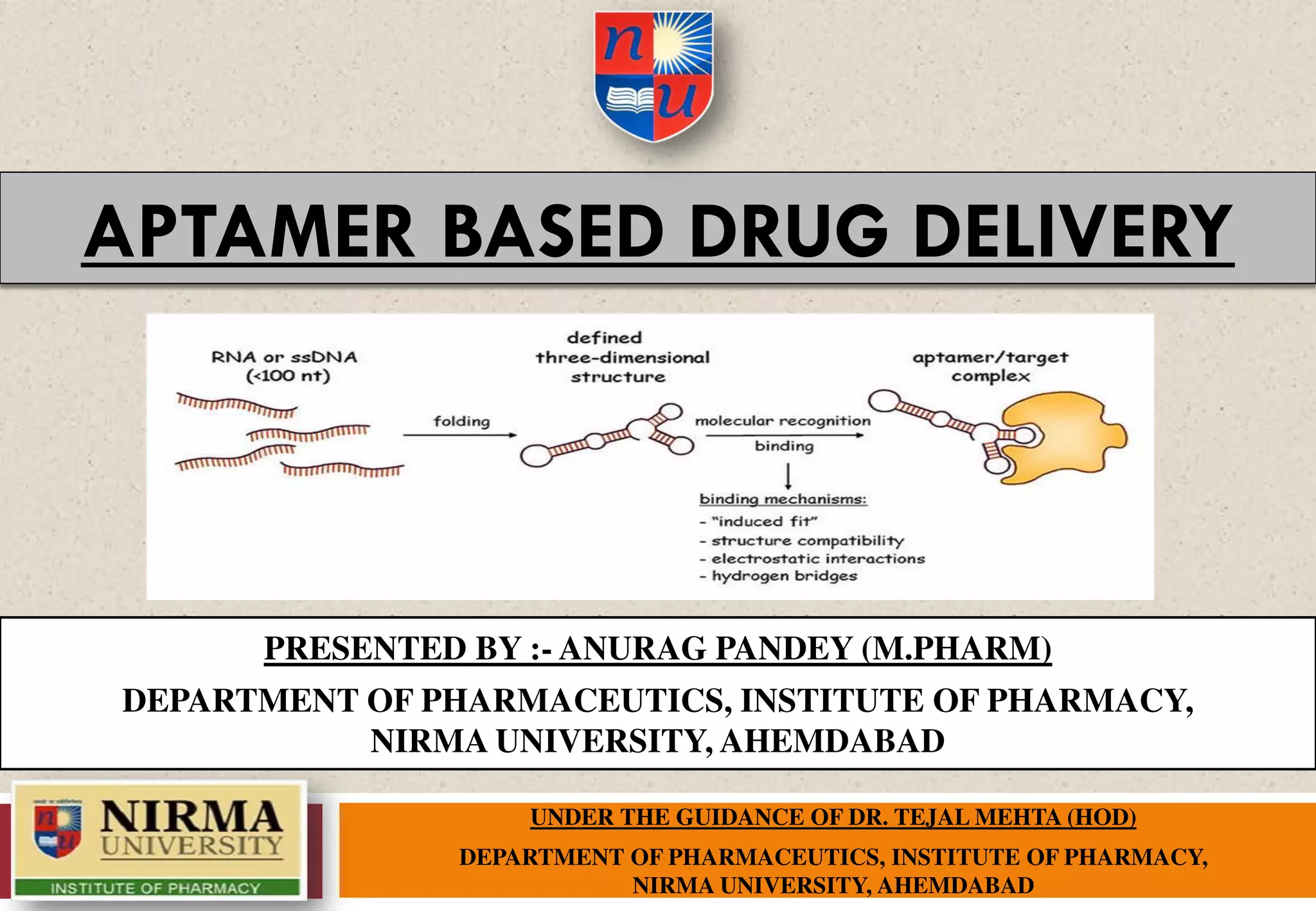 Aptamers based drug delivery | PDF