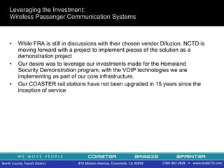 APTA Transitech Presentation- Commuter Rail Wireless Mesh | PPT
