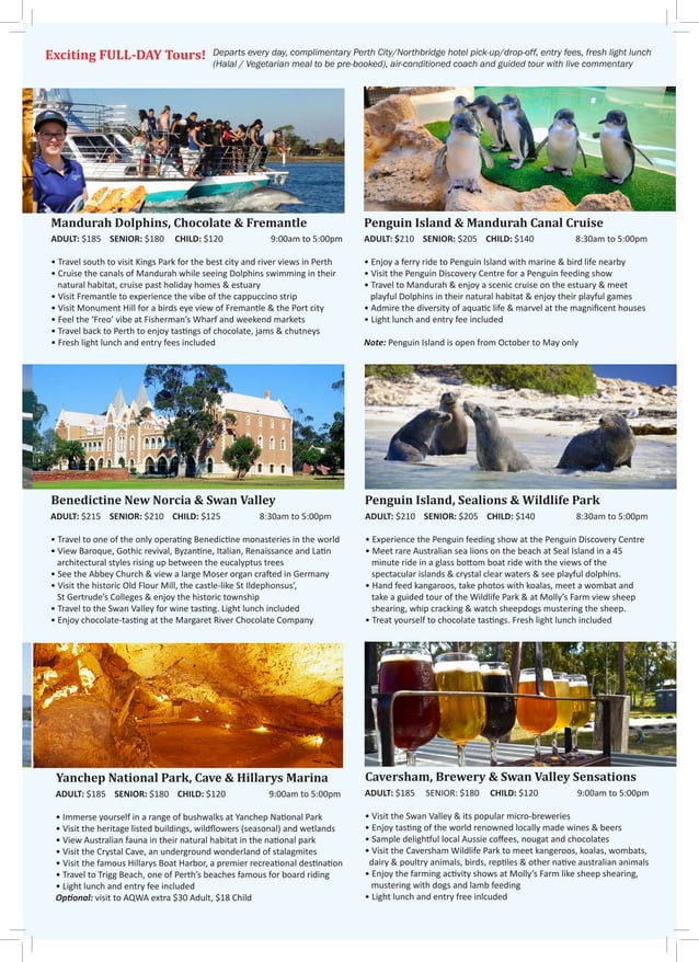Aussie Perth Tours Brochure 2018 | PDF