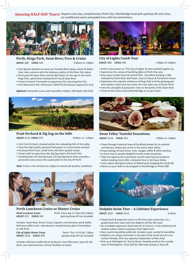Aussie Perth Tours Brochure 2018 | PDF