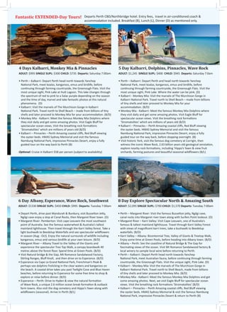 Aussie Perth Tours Brochure 2018 | PDF