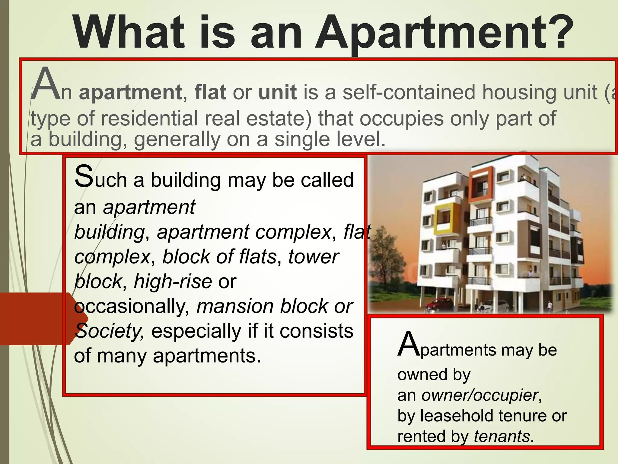Case Study Of a Typical Apartment. | PPTX