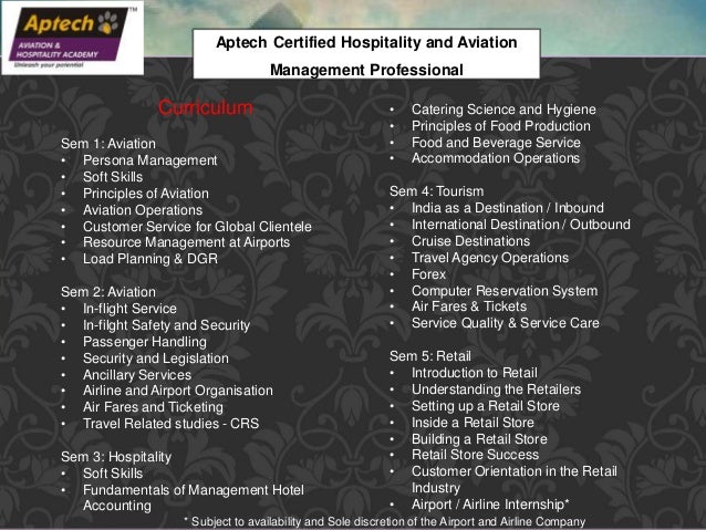 Aptech aviation & hospitality academy