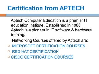 Top Institute for Cisco Certification Training - Aptech Chowringhee | PDF