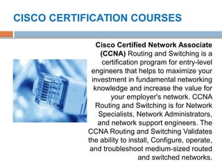 Top Institute for Cisco Certification Training - Aptech Chowringhee | PPT