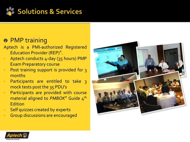 Aptech learning services. | PPTX | Business | Business and Finance