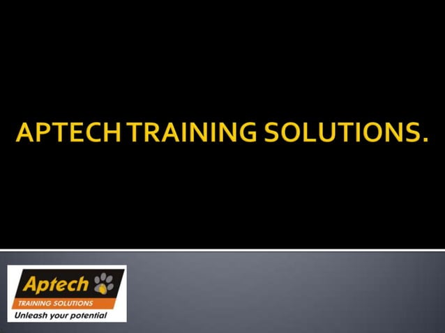 Aptech training solutions | PPTX