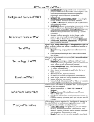 Ap terms world wars | DOCX
