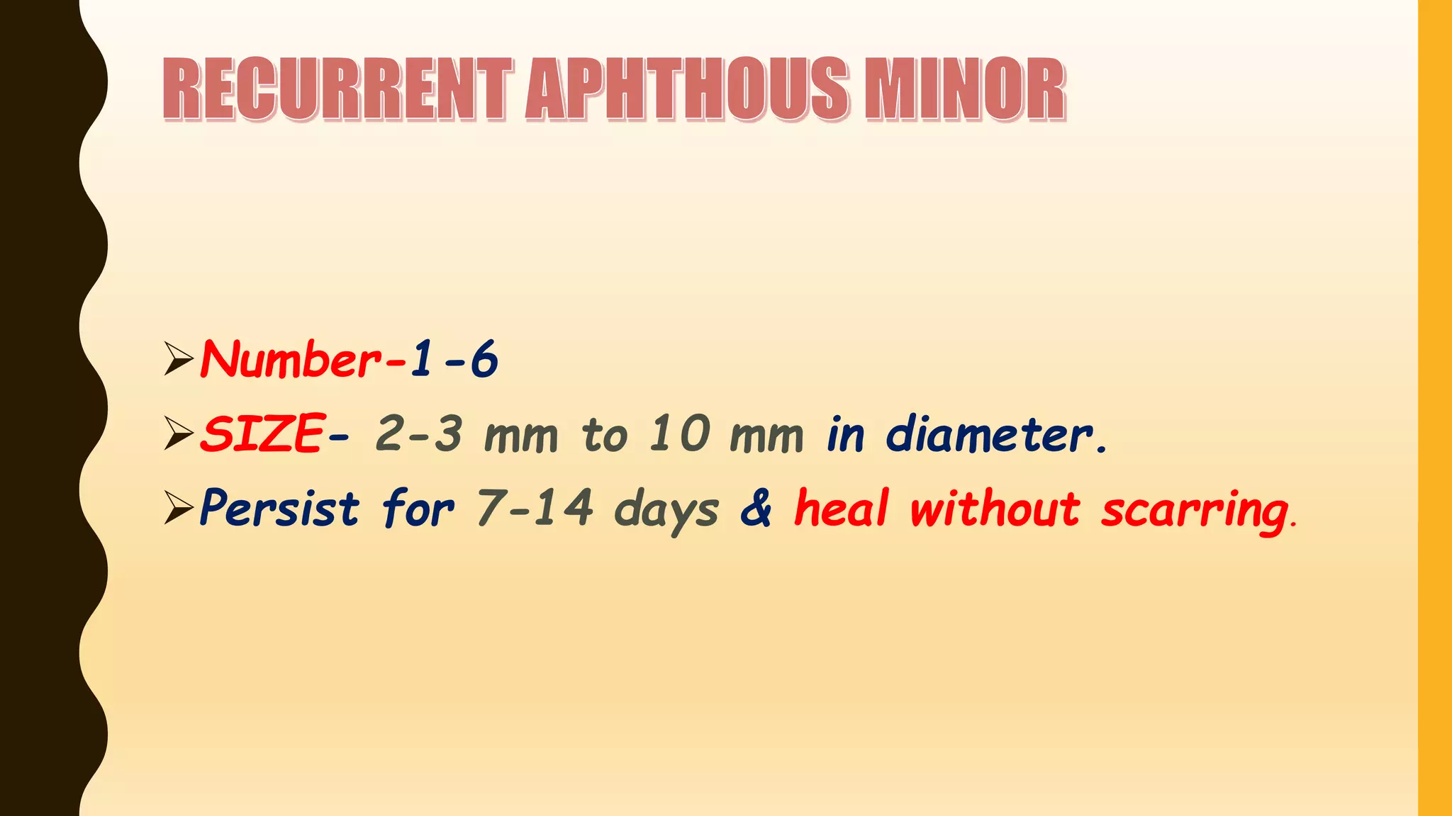 Aphthous ulcers | PPTX