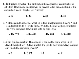 QSpiders - Aptitude Assignments | PPTX