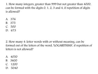 QSpiders - Aptitude Assignments | PPTX