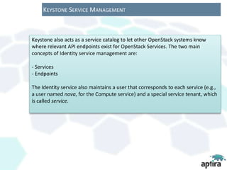 Aptira presents OpenStack keystone identity service | PPTX