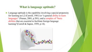 Aptitude | PPTX | Educational Assessment | Education