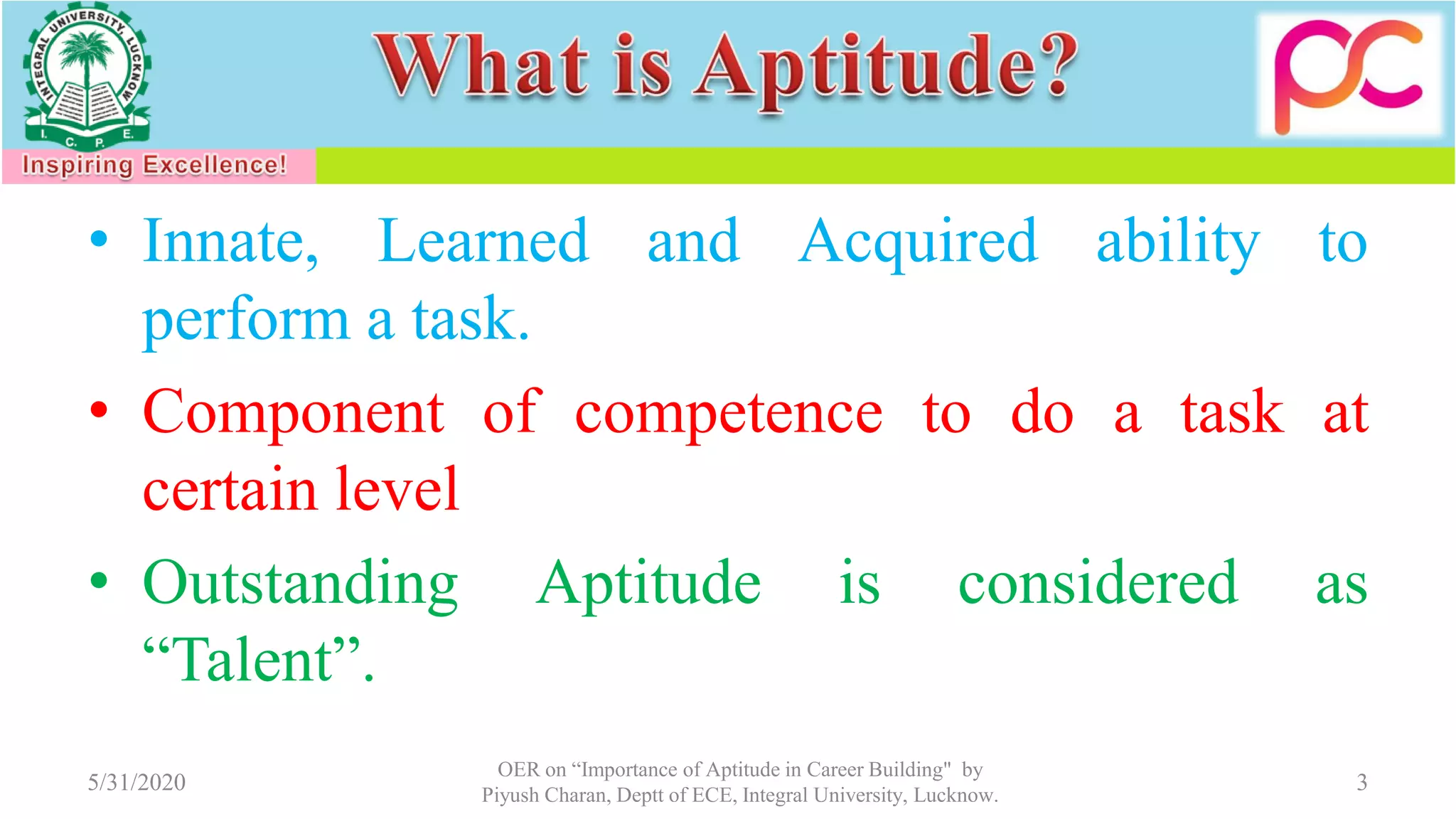 Importance of Aptitude in Career Building | PDF | Career Advice | Careers