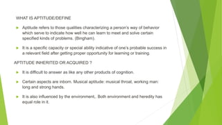 Aptitude | PPT