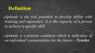 Aptitude Definition