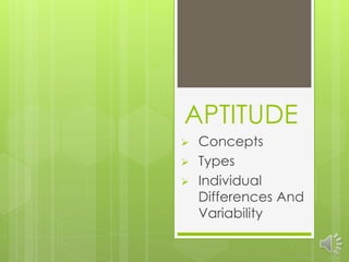 APTITUDE. B b. .pdf | Education