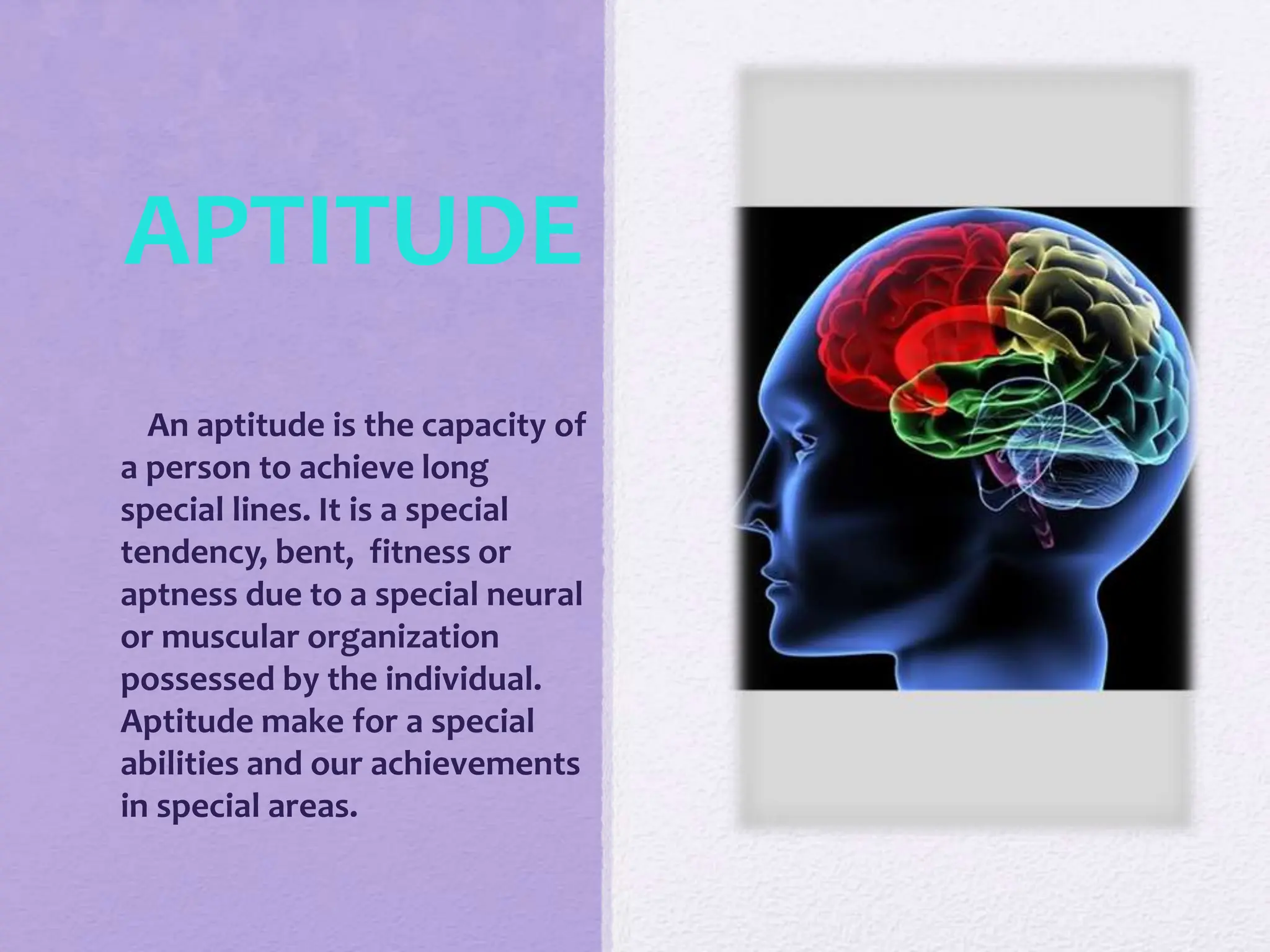 STANDERDIZED TOOL FOR APTITUDE TEST PPT. | PPT