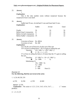Aptitude test-paper-by-placementpapers.net | PDF