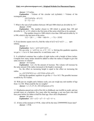 Aptitude test-paper-by-placementpapers.net | PDF