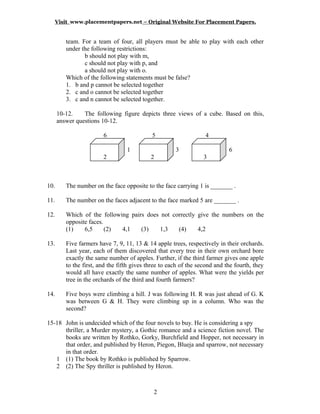 Aptitude test-paper-by-placementpapers.net | PDF