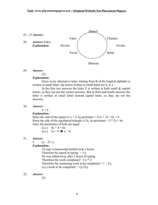 Aptitude test-paper-by-placementpapers.net | PDF