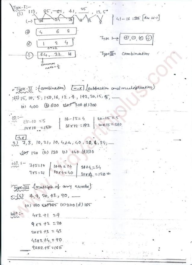 Aptitude 1 Handwritten classes Notes (Study Materials) for IES PSUs ...
