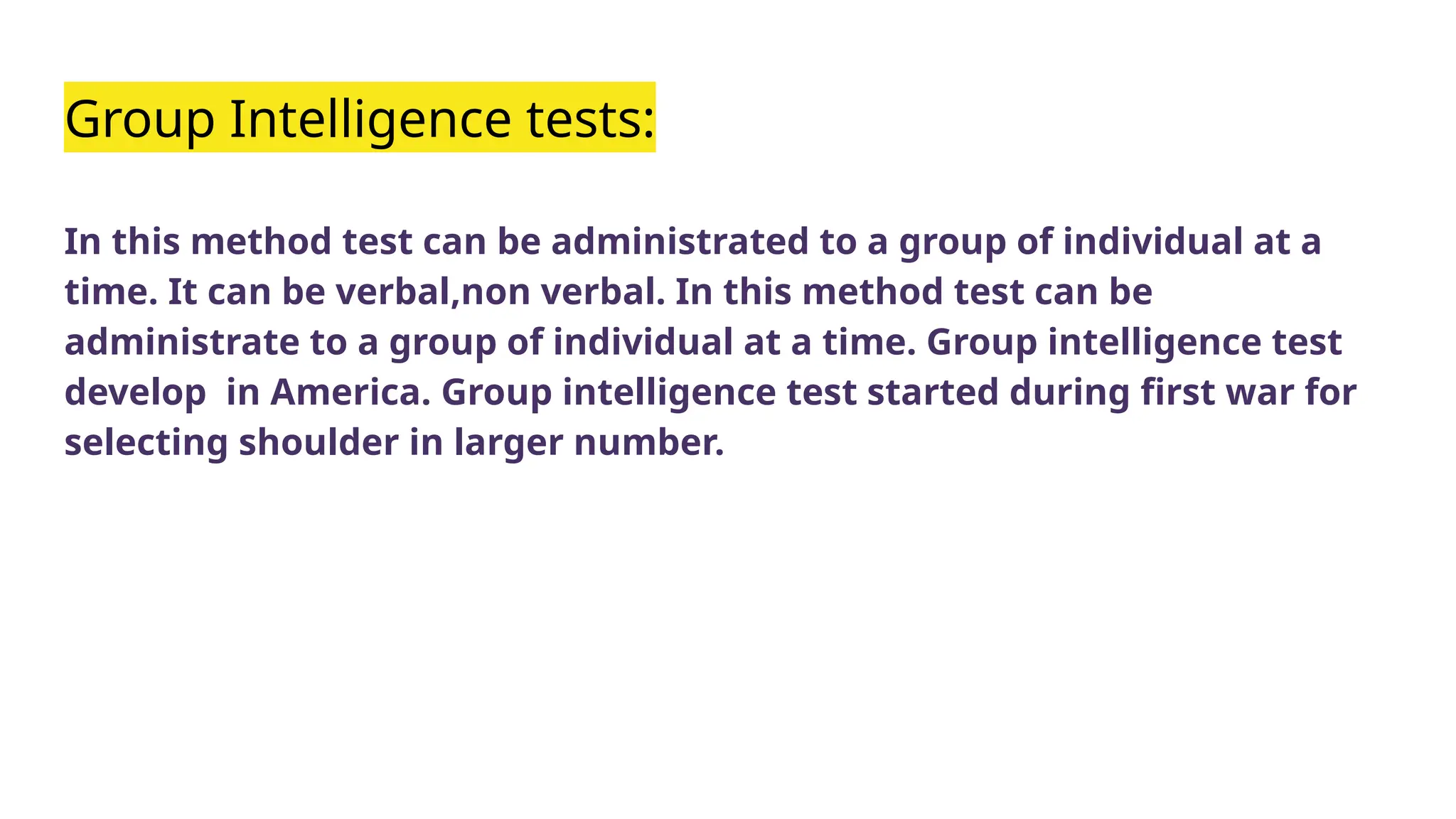 Aptitude and intelligence test .pptx for nursing education | PPTX