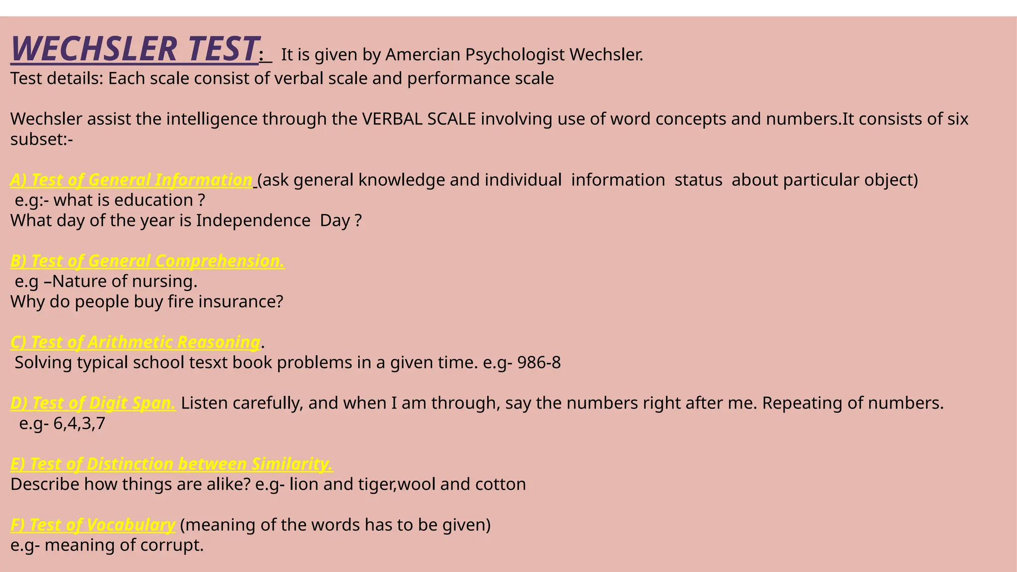 Aptitude and intelligence test .pptx for nursing education | PPTX