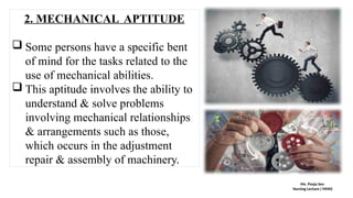 APTITUDE CONCEPT & TYPES INDIVIDUAL DIFFRENCES & ROLE OF NURSES.pptx