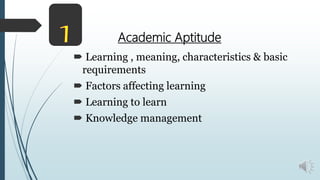 Aptitude in Teaching | PPTX