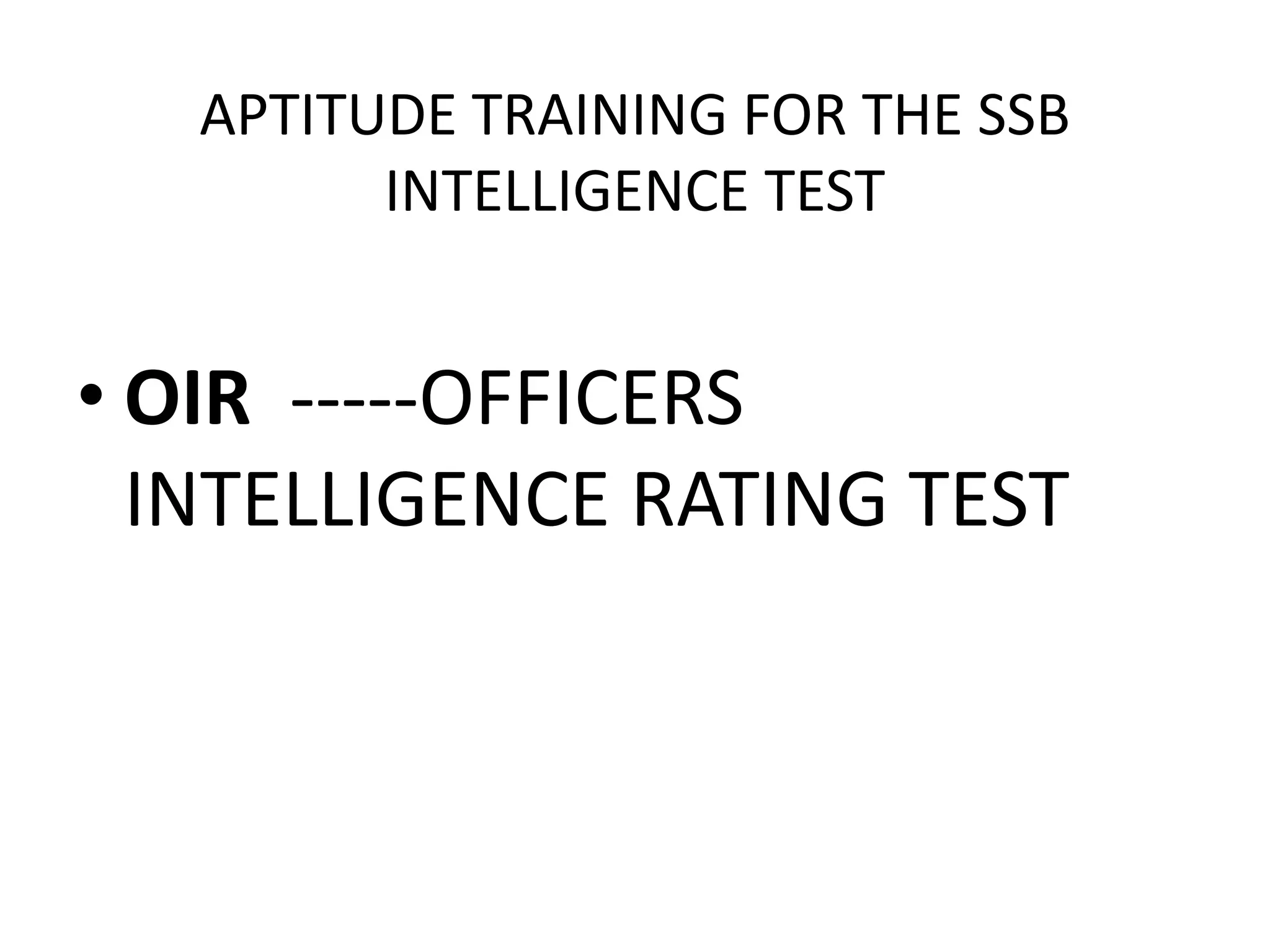 Aptitude introduction for ssb written exam | PDF | Physics | Science