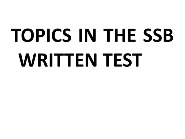 Aptitude introduction for ssb written exam | PDF | Physics | Science