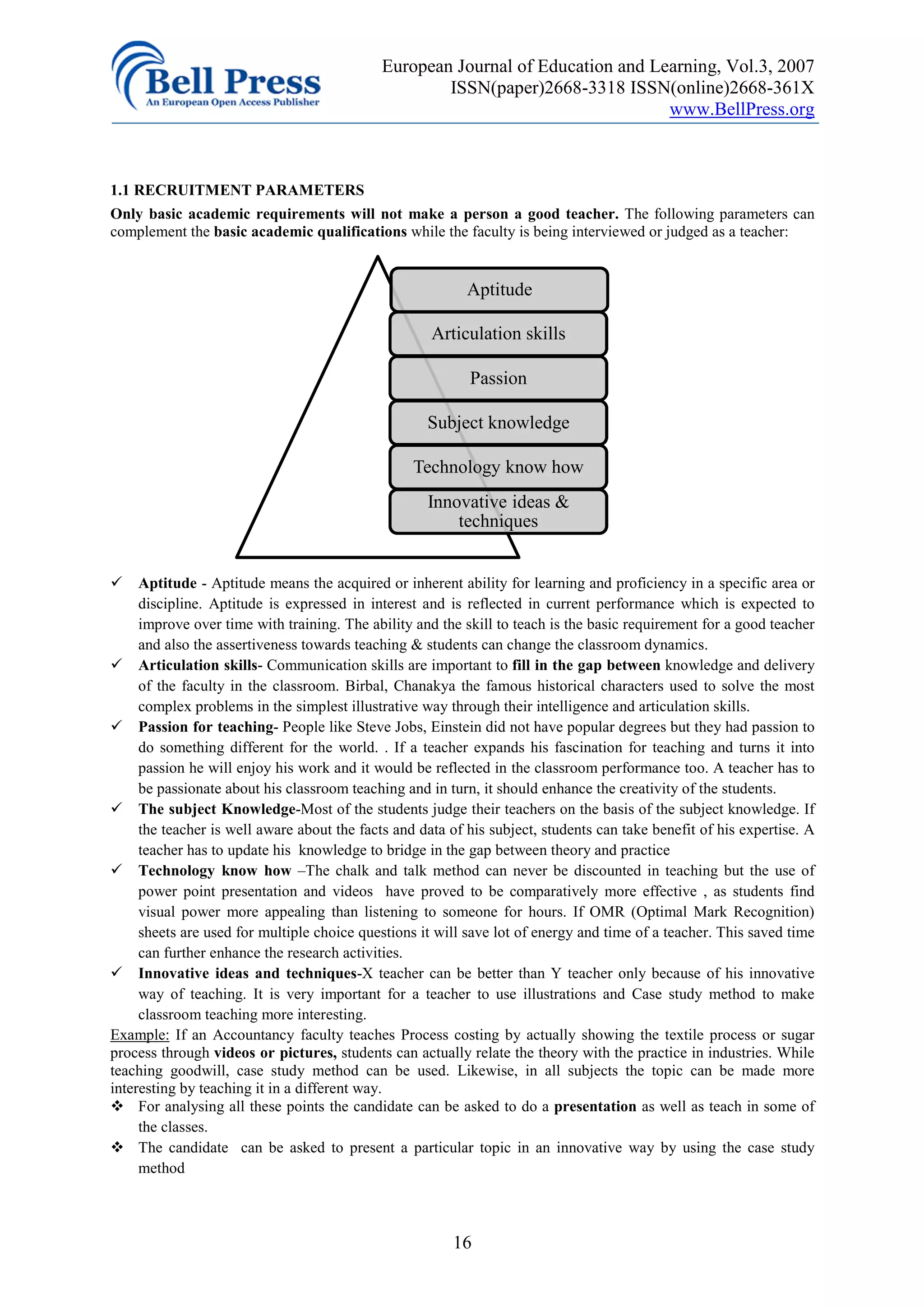 Aptitude, performance evaluation of a teacher and 360 degree | PDF