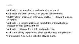 aptitude ppt.pptx- psychology, bsc nursing | PPTX | Educational ...