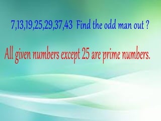 Aptitude preparation odd man out series | PPT