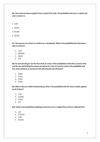 Aptitude question paper | PDF