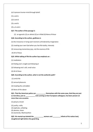 Aptitude question paper | PDF