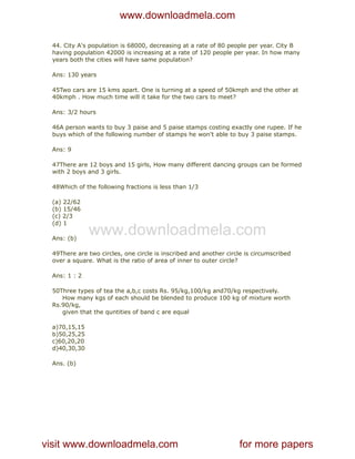 Aptitude sample questions | PDF