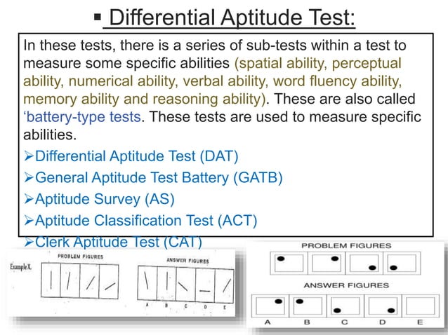 Aptitude (Test) and their Nature and Characteristics | PPTX ...